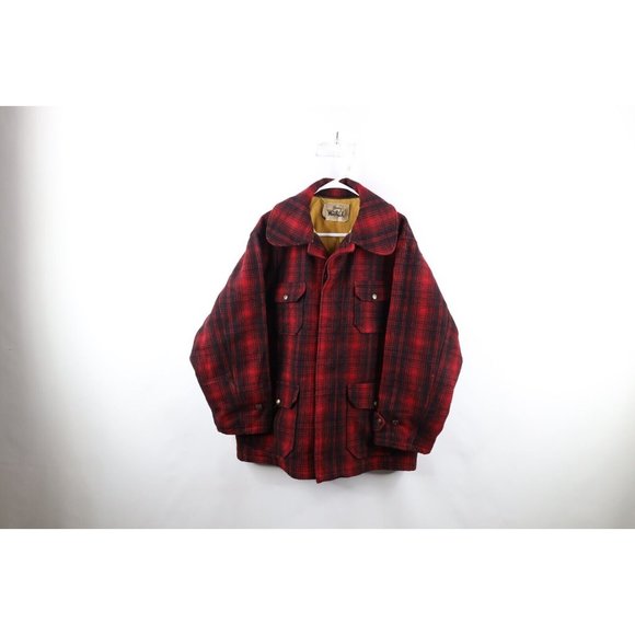 Woolrich | Jackets & Coats | Vintage 6s Woolrich Mens 46 Heavyweight Wool Mackinaw Jacket ...